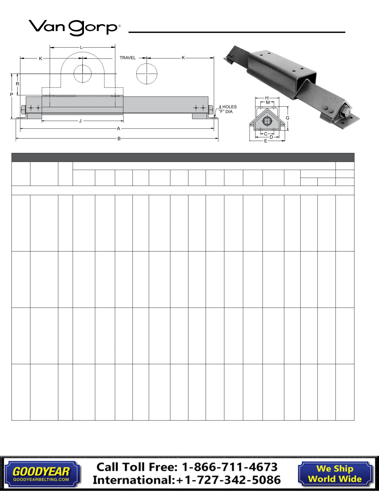 Van Gorp Conveyor Pulleys Goodyear Belting.com 866-711-4673