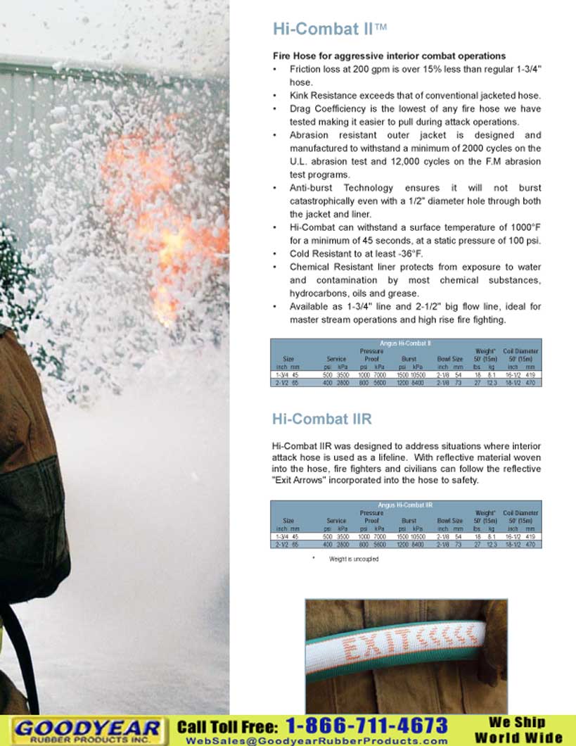 Angus Fire Hi Combat II Fire Hose